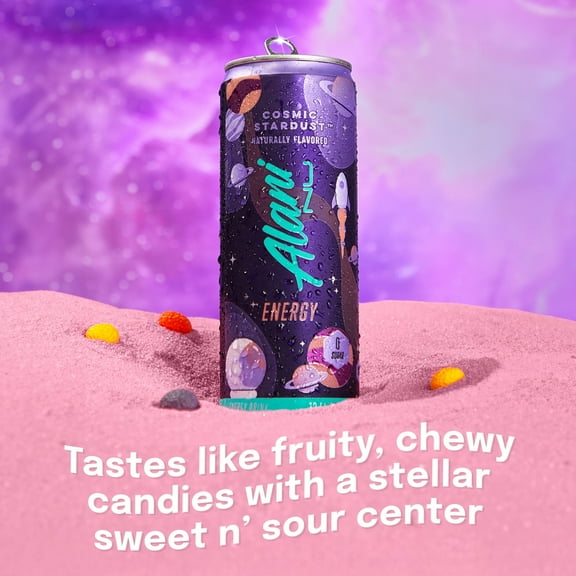 Alani Nu Sugar Free Energy Drink, Cosmic Stardust, 12 fl oz, 24 Pack ...