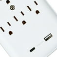 Hyper Tough Surge Protector, 6 Outlets, 2 USB Ports, 900J 15A 125V ...