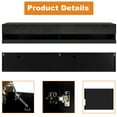 Floating TV Stand for 75 inch TVs, Paproos 71in Long LED Floating TV ...