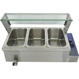 INTBUYING Food Warmer 3-Pan Commercial Buffet Food Soup Warmer ...