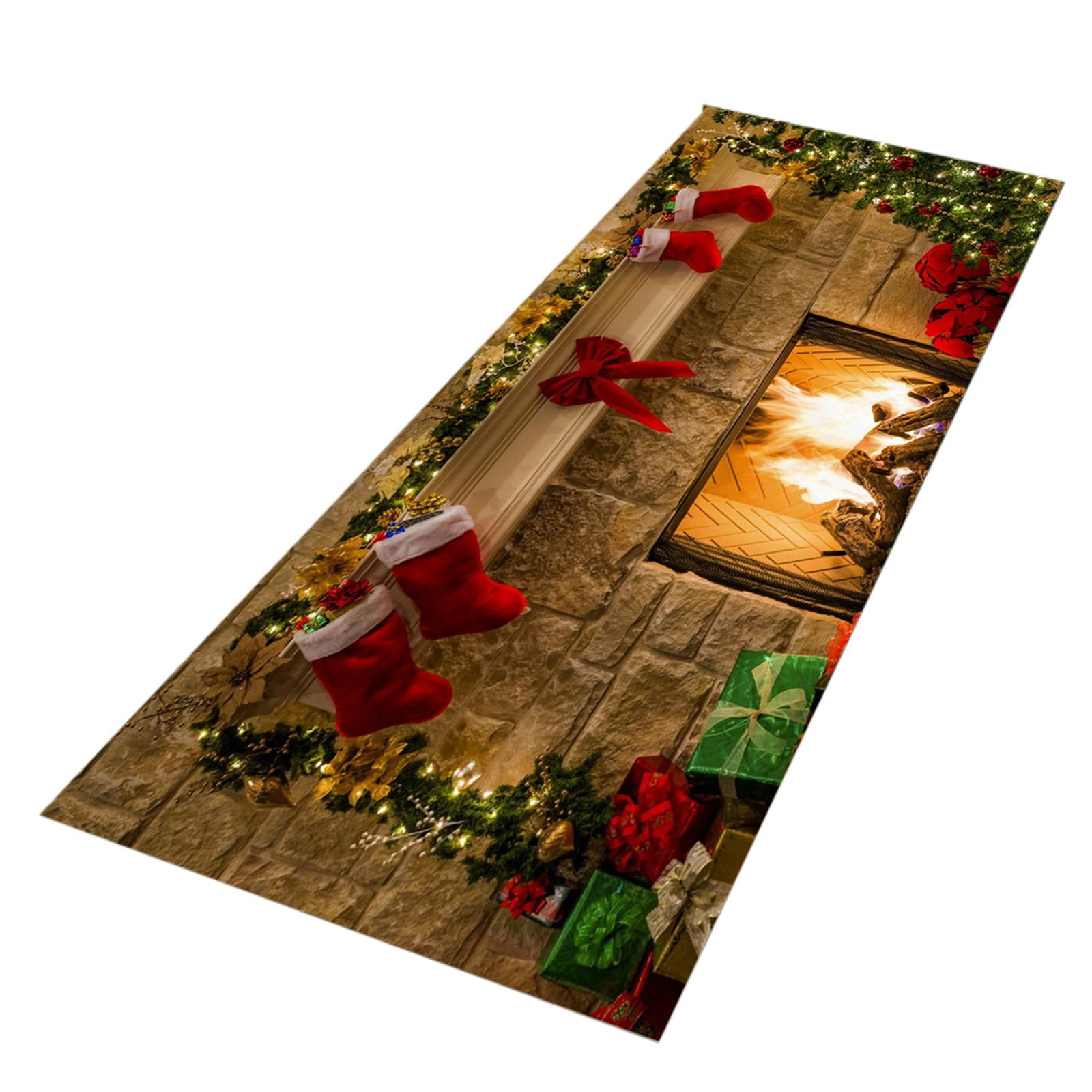 Click here for Tnarru Printed Christmas Door Mat  Decor Rug Runne... prices