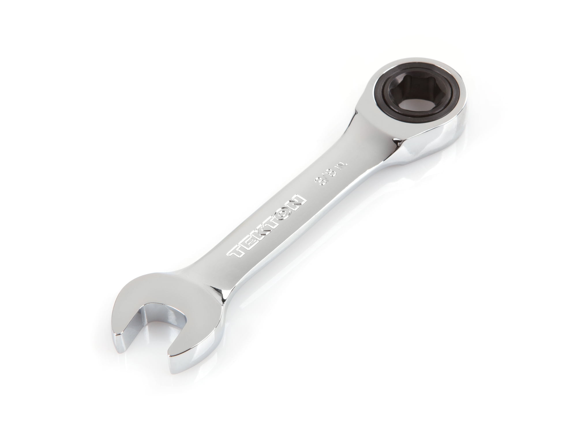 TEKTON 3/8 Inch Stubby Ratcheting Combination Wrench | WRN50008 ...
