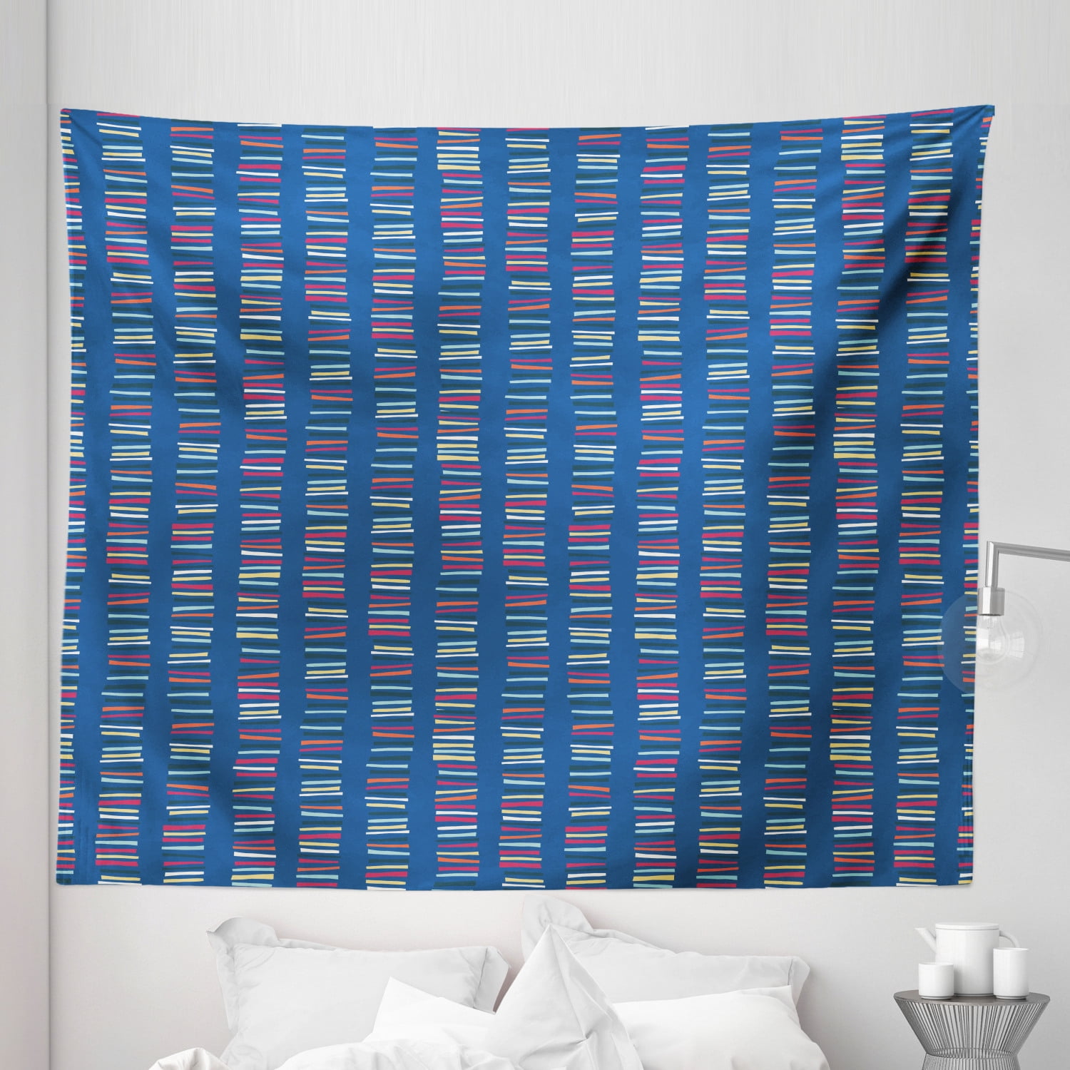 Abstract Surreal Tapestry, Geometric Design Pattern Doodle Colorful ...