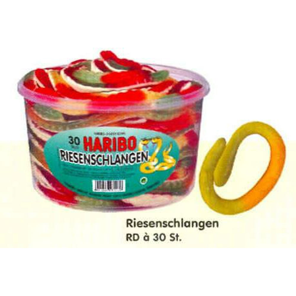 Haribo Riesenschlangen, 30st, Giant Snakes, Tub - Walmart.com - Walmart.com