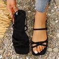 Cxenplz Women's Strappy Sandals Square Toe Dressy Summer Cute Vacation ...