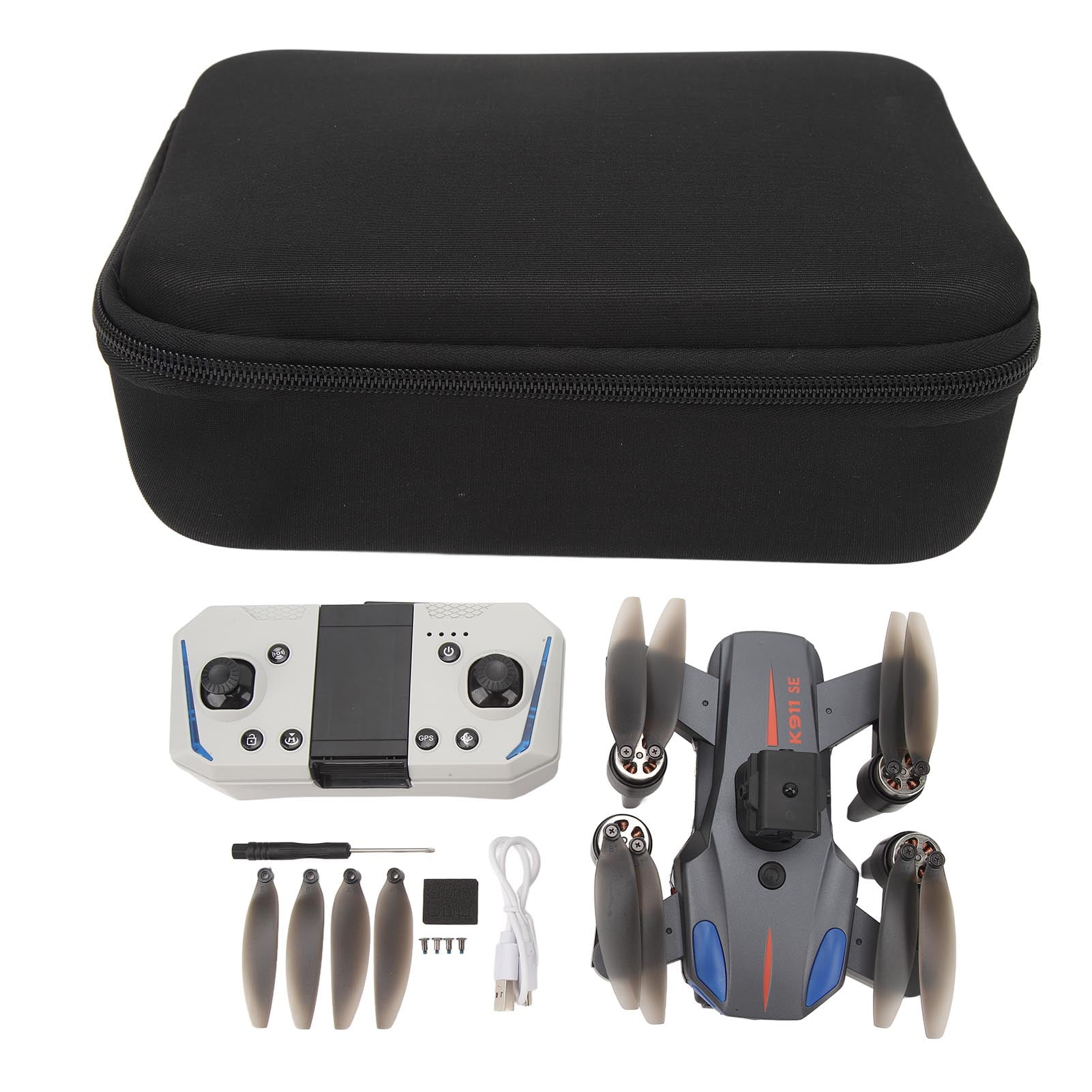 Cuadricóptero, dron con control remoto, dron HD con cámara K, dron con ...