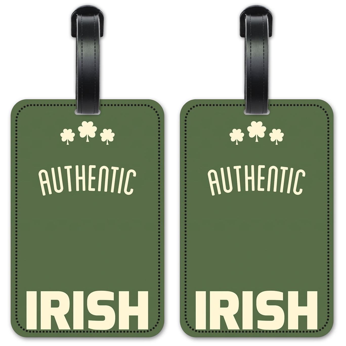 Authentic Irish - Luggage ID Tags / Suitcase Identification Cards - Set ...