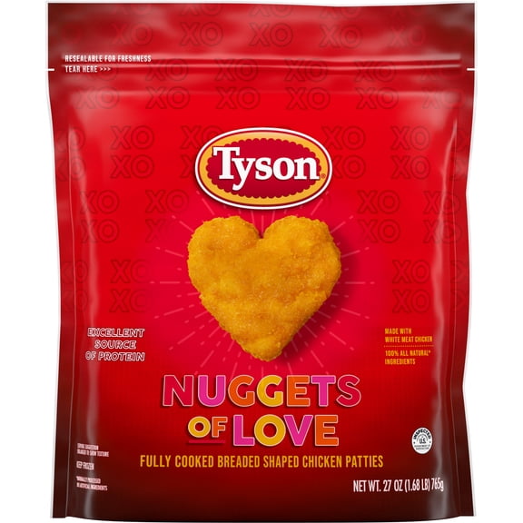 Tyson White Meat Chicken Nuggets, Family Pack, 64 oz (Frozen, Fully ...