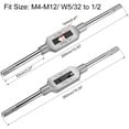 Uxcell M4-M12 Tap Wrench Handle Adjustable Bar Holder Straight Tapping ...
