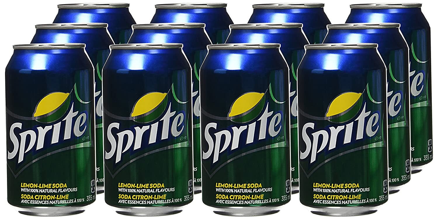 Sprite Lemon Lime Soda, 355mL/12oz., Cans, 12 Pack - Walmart.com