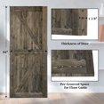 36x84 Sliding Barn Door with 6.6FT Hardware Kit & Handle, K Frame ...