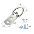 Heavy Duty D Ring Picture Hangers with Screws - Pro Quality 2 Holes D ...