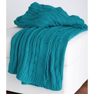 Better Homes & Gardens Coral Cable Knit Throw - Walmart.com