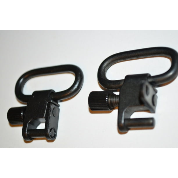(PAIR) Mini Rifle / Shotgun sling stud swivel mount Spring loaded ...
