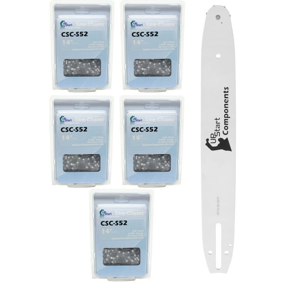 Replacement 16" Single Rivet Bar and 16" Semi Chisel Chain Combo for ...