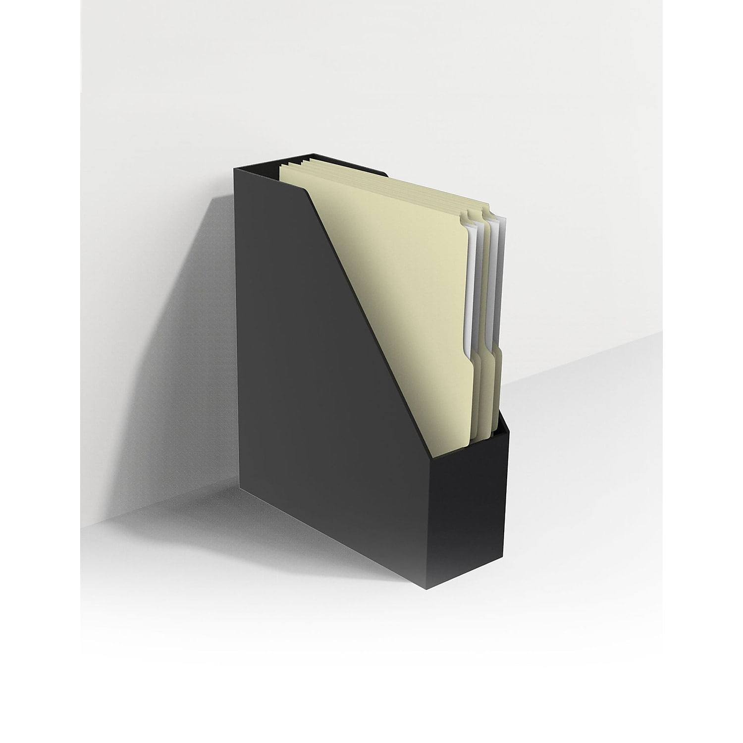 TRU RED Plastic Magazine File Black TR55279 - Walmart.com