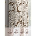 Beige Cartoon Cats Sheer Curtains for Living Room Bedroom Modern ...