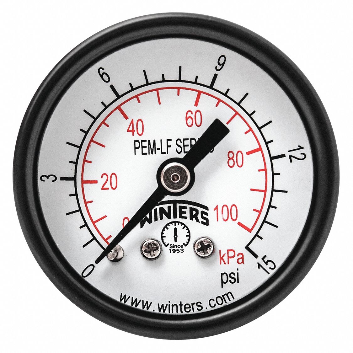Winters Gauge,Pressure,1-1/2in.,0 to 15 psi PEM1399LF - Walmart.com