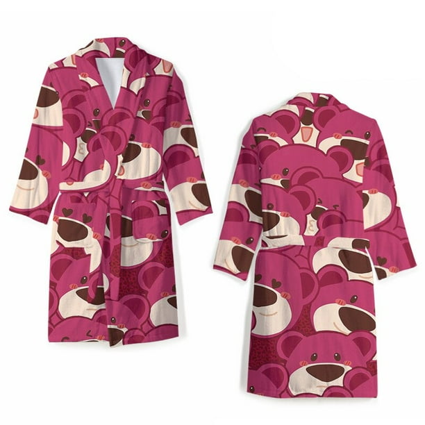 Disney Toy Story Lotso Bathrobe Fashion Women Bathrobe Cute Cartoon ...