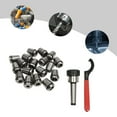 ER32 Collet Chuck Holder Precision ER32 Collet Set MT3 Shank Chuck+18 ...