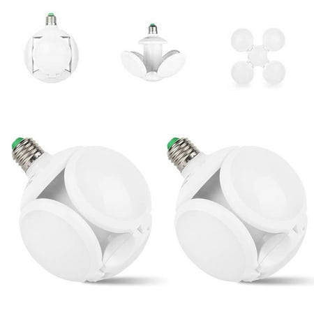 TFixol 2 Pack Led Shop Light E27 Bulb Folding Football Bulbs 40W ...