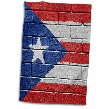 Puerto Rico Map Cotton Tea Kitchen Towel 19" x 30" - Walmart.com