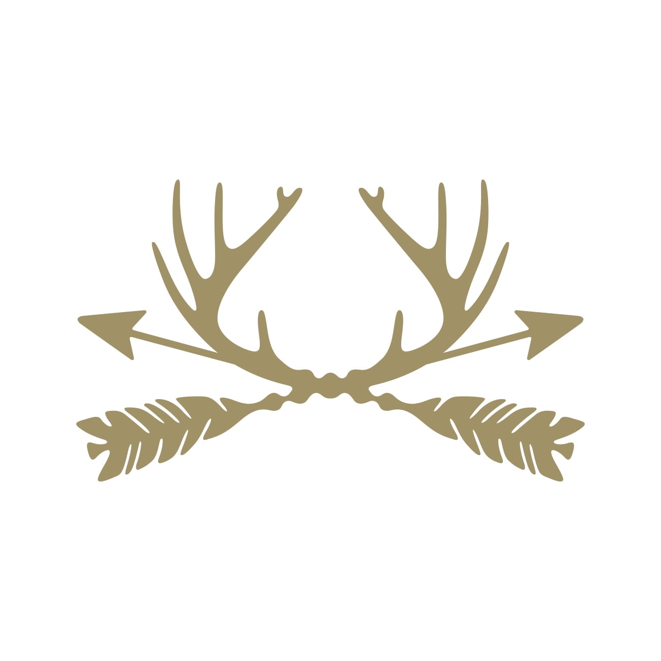 Antler Arrows Sticker Decal Die Cut - Self Adhesive Vinyl ...