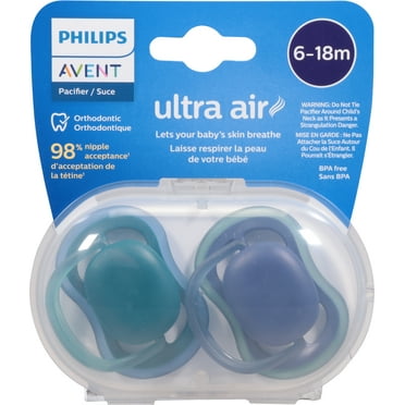 Philips Avent Classic Pacifier, 6-18 Months, Pink Hearts and Seal, 2 ...