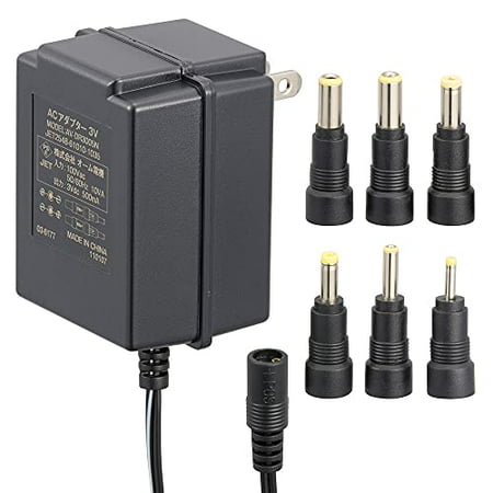 Ohm Denki AudioComm AC Adapter DC3V Compatible with 6 Conversion Plugs ...