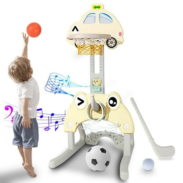 Best Choice 3-in-1 Baby Goal Play Set - Toddler Basketball Hoop, Soccer ...