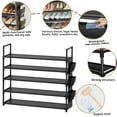 5 Tier Shoe Organizer Rack for Closet, Entryway, Garage, Door, Space ...
