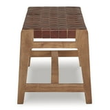 Signature Design by Ashley Lemmund Accent Bench, Natural/Brown ...