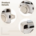 5 Pack Push Button Cabinet Lock, Chrome Plated RV Drawer Latches, Metal ...
