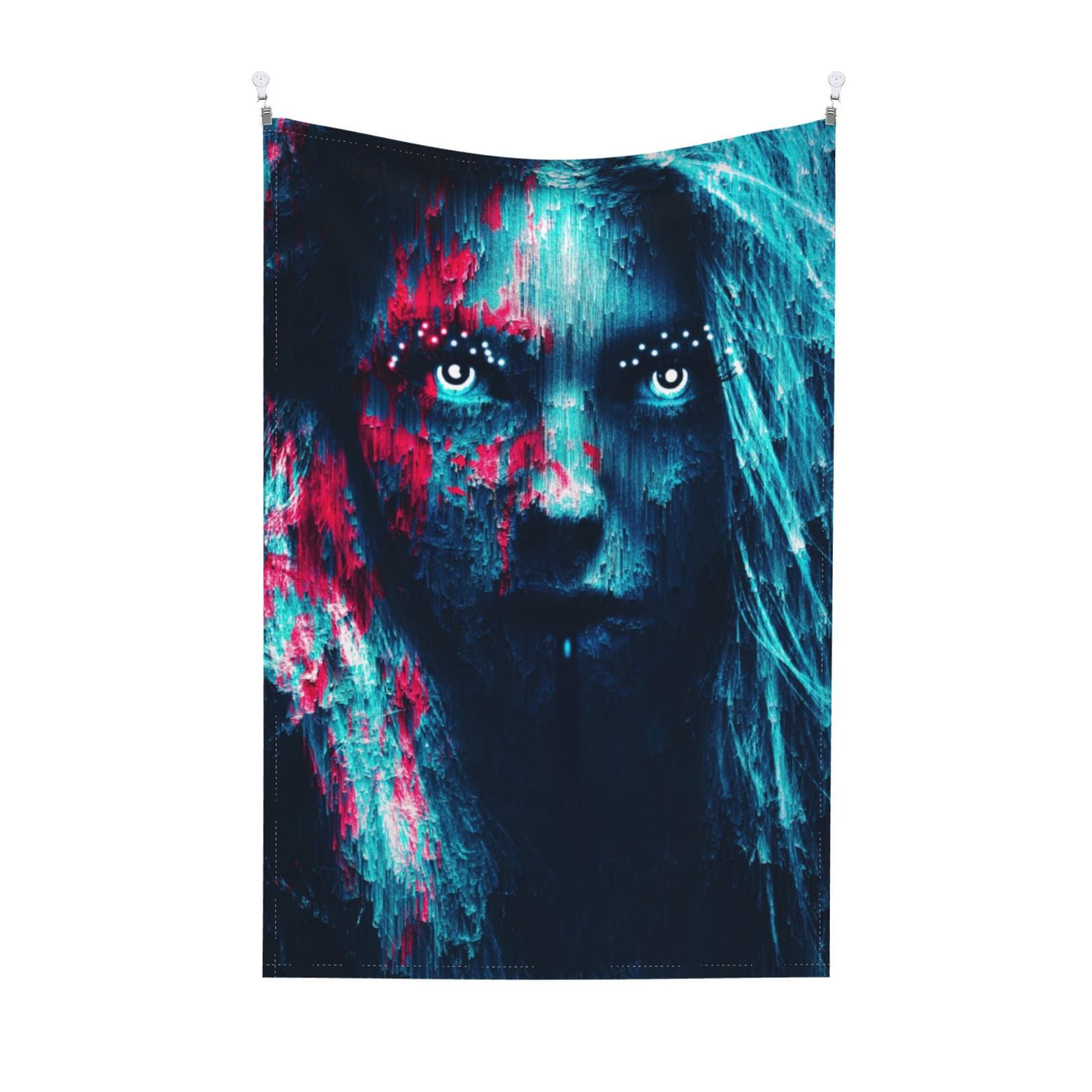 Cyberpunk Woman Tapestry, Cyberpunk Art Wall Tapestry Decor Home Decor ...