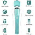 Rechargeable Cordless Wand Massager 20 Patternsand8 Speeds Quiet Massager