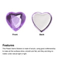 40 Pcs Acrylic Flat Back Rhinestones 20mm/0.8 Inch Heart Artificial ...