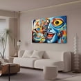 Abstract Style Works Of Art With Exaggerated And Distorted Faces Poster ...