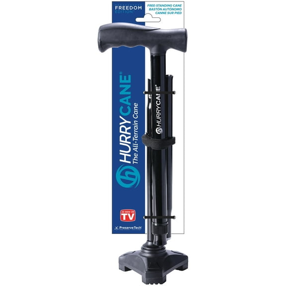HurryCane Freedom Edition All-Terrain Cane - Black HSA/FSA Eligible ...