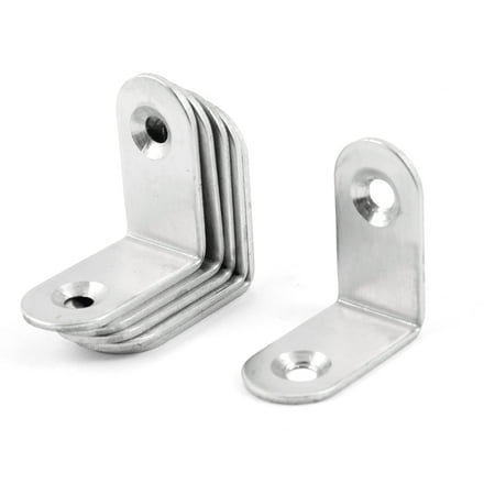 30mm x 30mm Stainless Steel 90 Degree Corner Brace Angle Bracket 6 Pcs ...