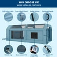 Inflatable Paint Booth 26x15x11 FT with Dual 950+370W Blowers, Large ...