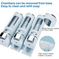 Shampoo Dispensers for Shower Wall Mounted Soap Dispenser 3 Chambers ...