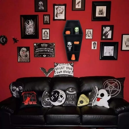 Coiry Gothic Style Coffin Model Shelf Horror Storage Organizer Rack ...