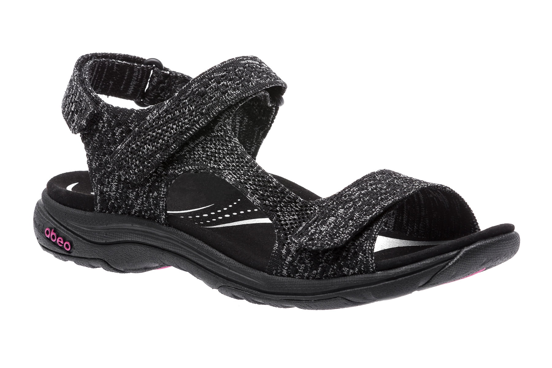 ABEO Gabi Neutral - Low Heel Sandals in Black - Walmart.com