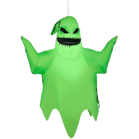 Gemmy Airblown Inflatable Hanging Oogie Boogie, 4 ft Tall, Green ...