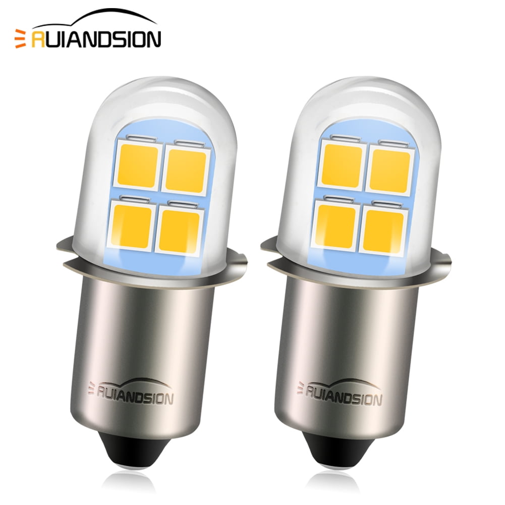 Ruiandsion 4-6V P13.5S 2835 Warm White Flashlight Bulb,Bicycle ...