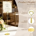 16PK Table Number Holders 12 Inches Place Card Holder Metal Table Card ...