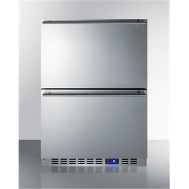 24 in. Freestanding or Built in Upright Counter Depth Freezer, Black ...