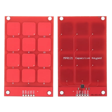 Capacitive Keyboard, Protable Keypad Keyboard 12 Buttons High Sensitive ...