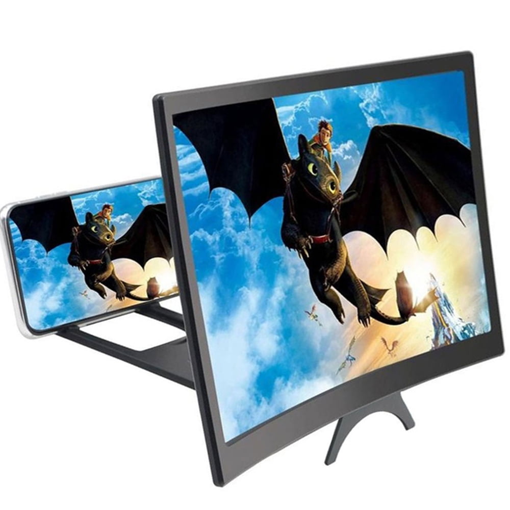 ODOMY 12'' 3D Curve Screen Magnifier for Cell Phone HD Amplifier ...