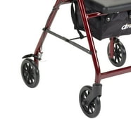 Drive Medical Two Wheeled Walker with Seat, Blue - Walmart.com